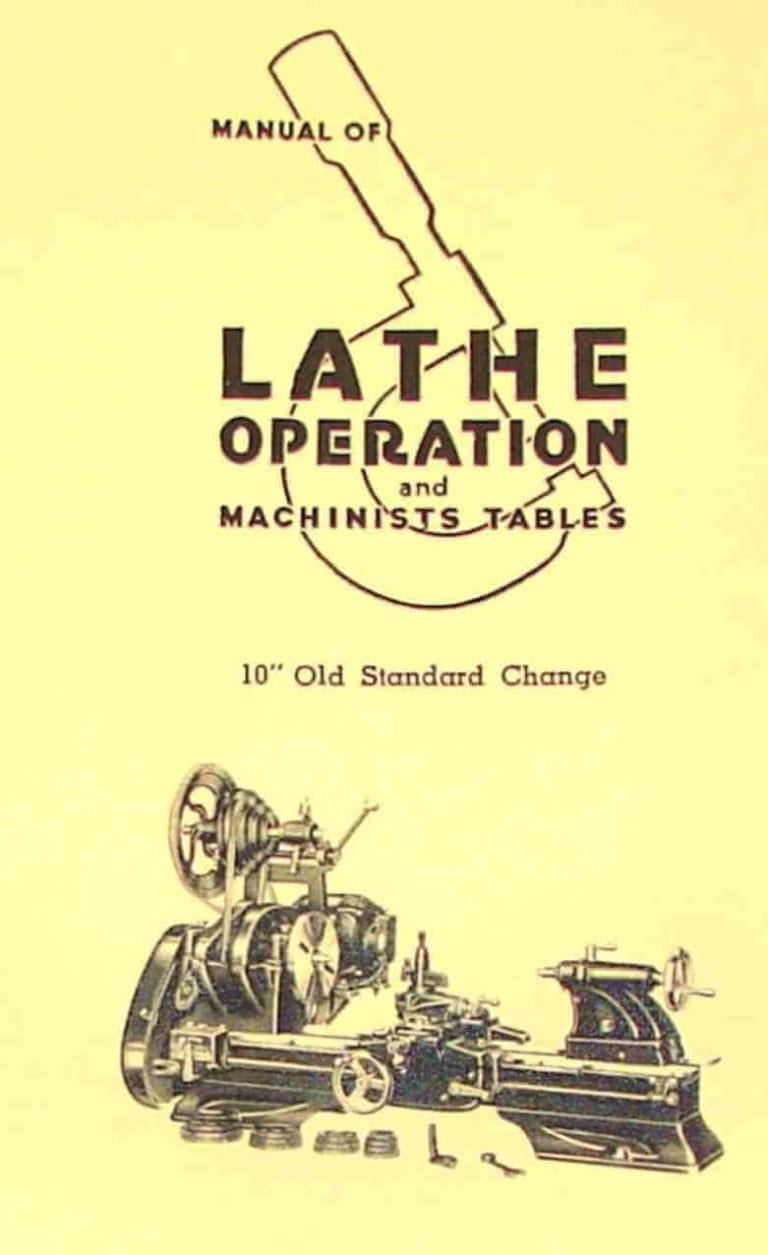 Atlas Craftsman Manual of Lathe Operation Book for Old 10" Standard ...