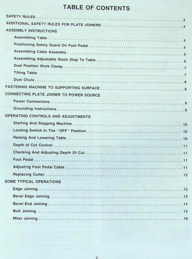 DELTA Plate Joiner 32-100 Operator & Parts Manual - Ozark Tool Manuals ...