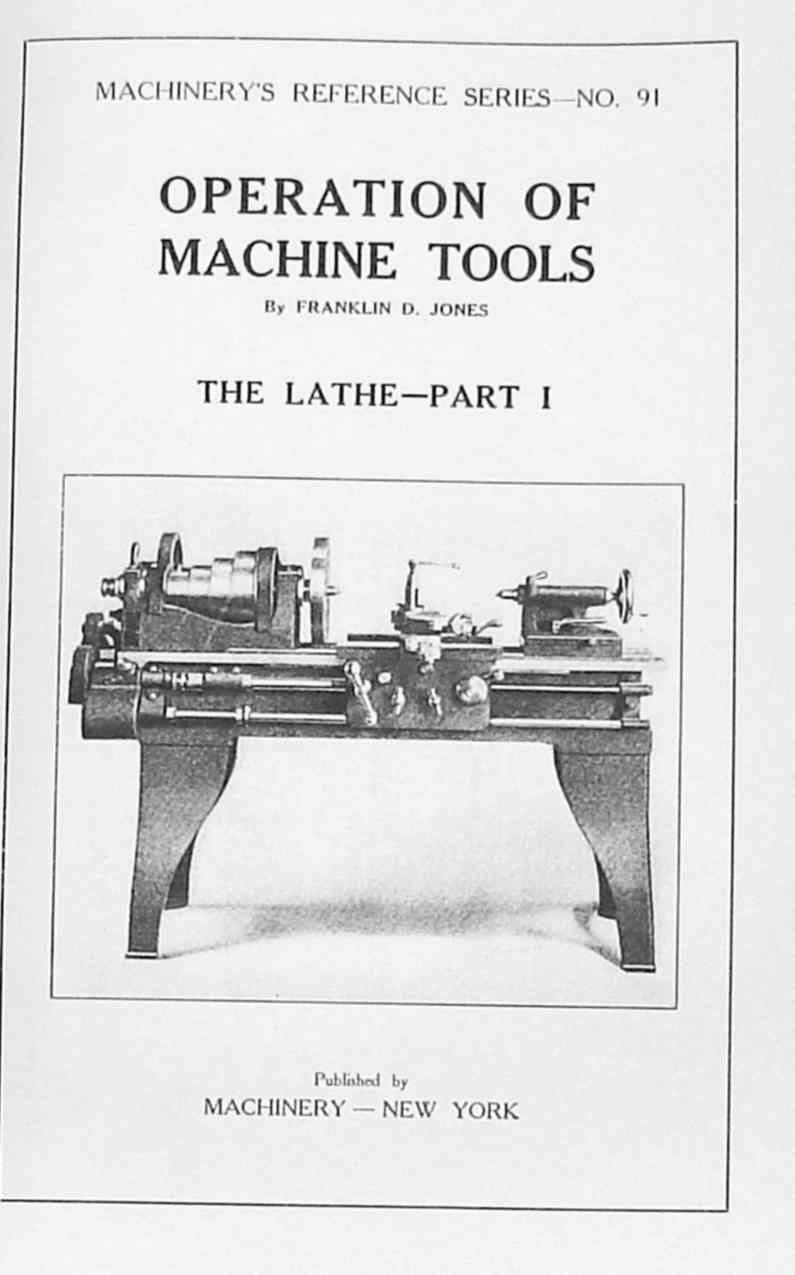 Operation of Machine Tools Metal Lathe How-To Manual Part 1 - Ozark ...