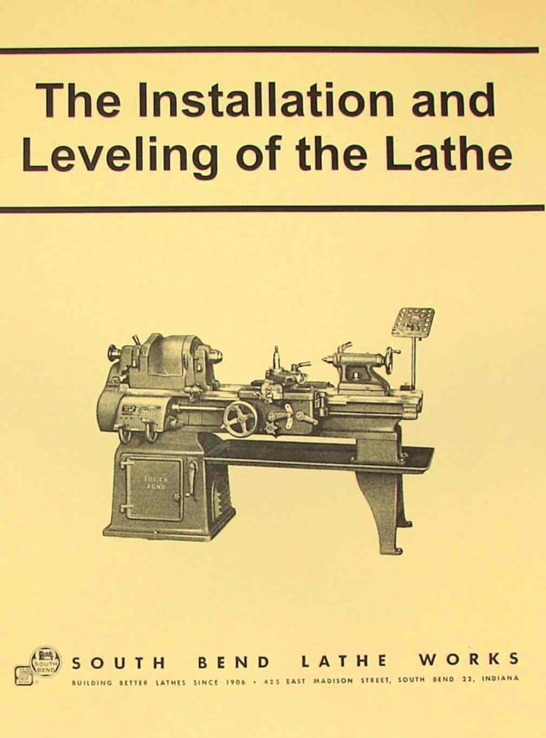 SOUTH BEND Installation & Leveling of the Lathe Manual - Ozark Tool ...