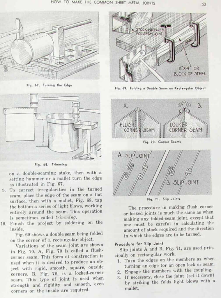 How To Do Sheet Metal Work Handbook Cutting, Soldering, Bending ...