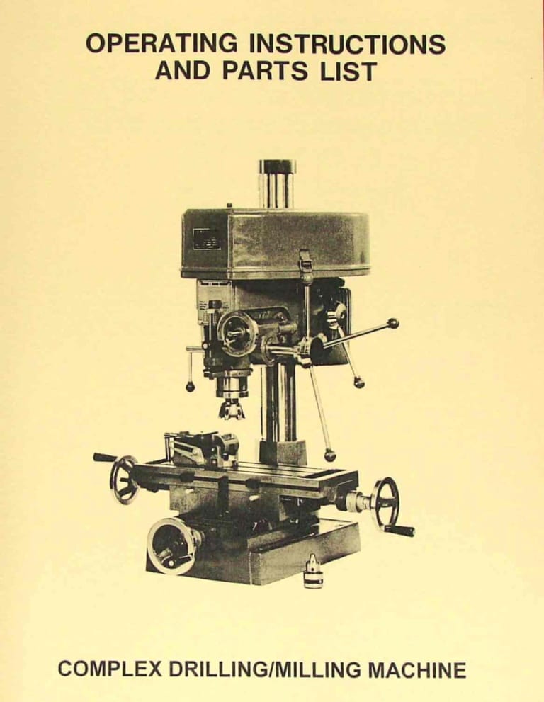 JET-16 Drill Milling Machine Instructions Service Parts Manual - Ozark ...