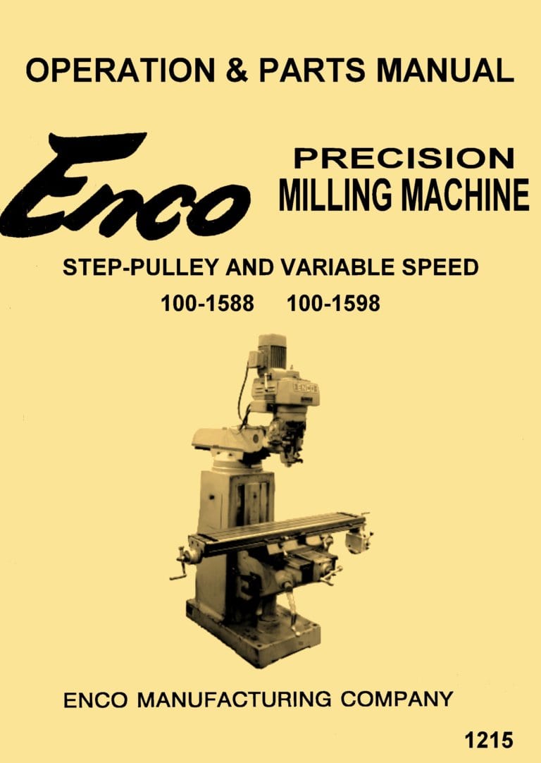 Enco - Ozark Tool Manuals & Books