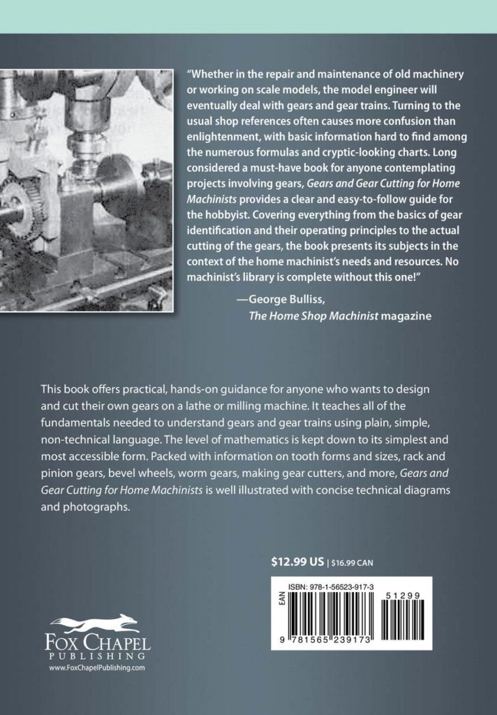 Gears and Gear Cutting for Home Machinists Guide to Cutting Gears ...
