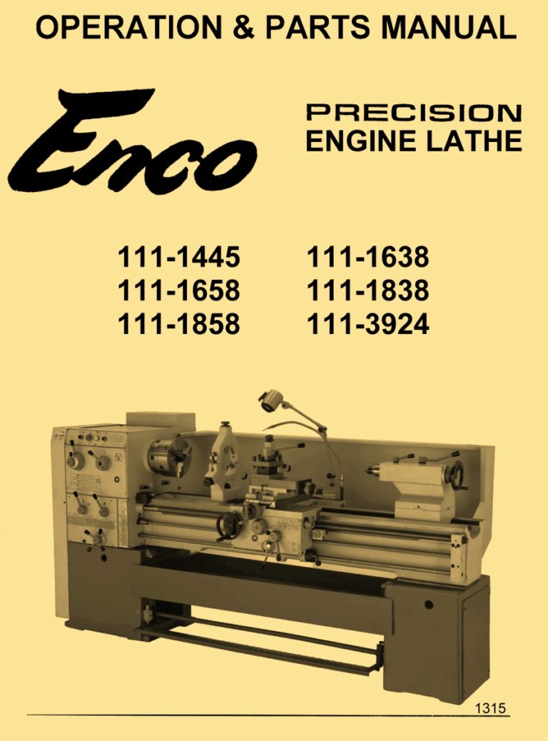 Enco - Ozark Tool Manuals & Books