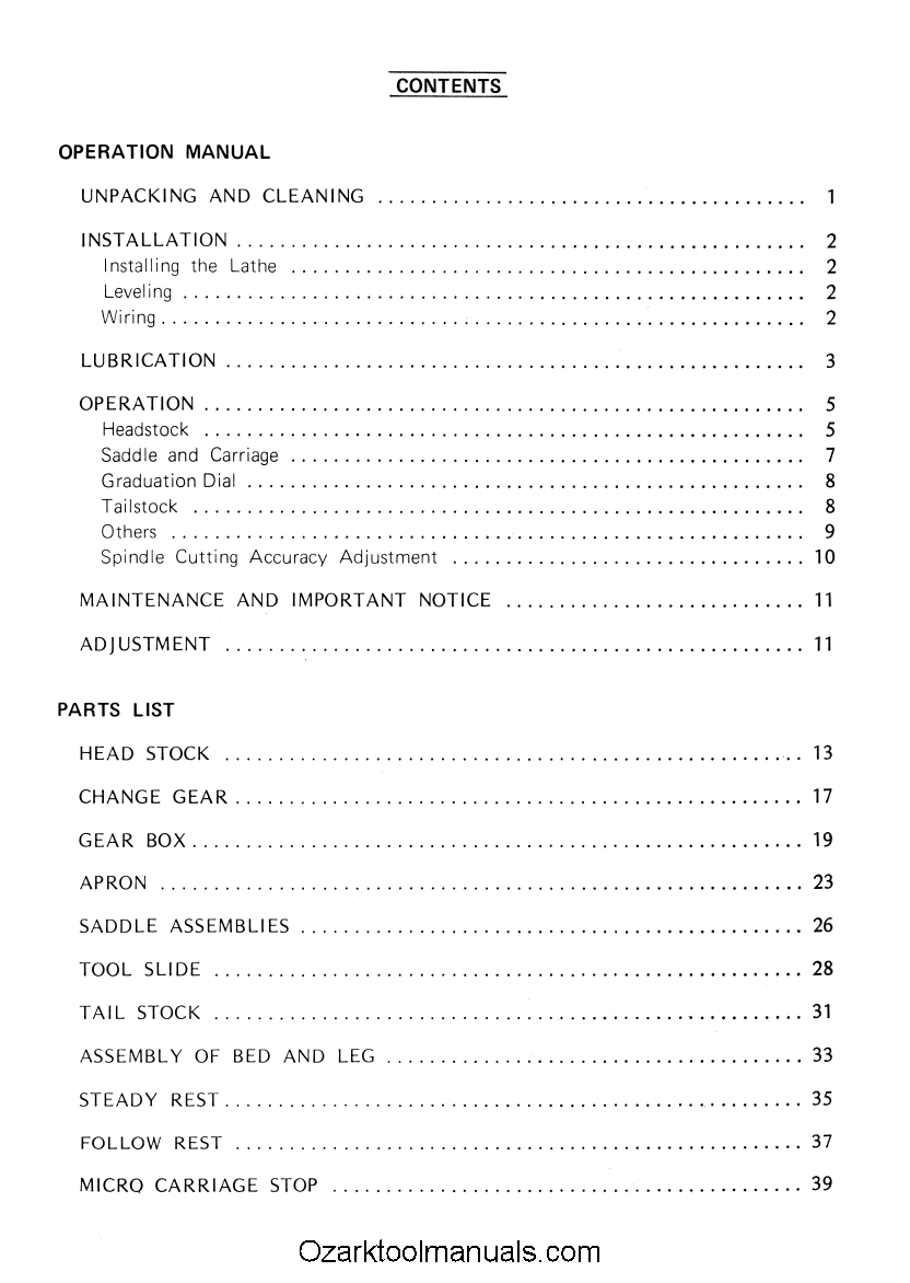 Tida, Samson, WT, TMTC, Taiwan 13x36 13x40 TD-1336 TD-1340 Metal Lathe ...