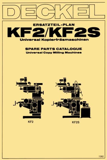 Deckel - Ozark Tool Manuals & Books
