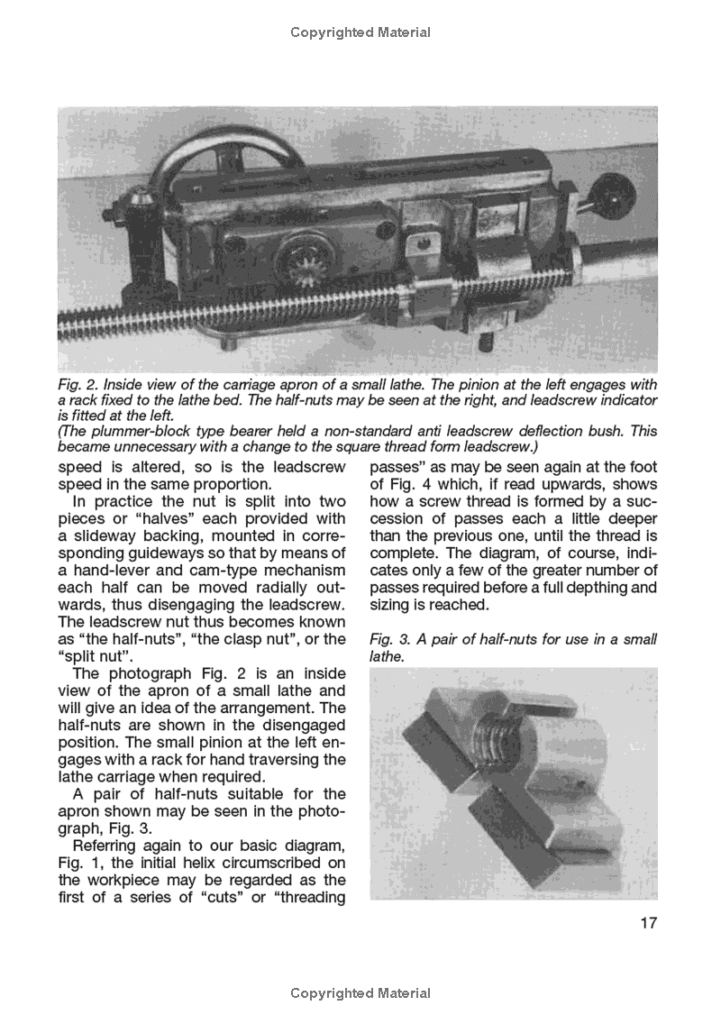 Screwcutting in the Lathe for Home Machinists: Reference Handbook for ...