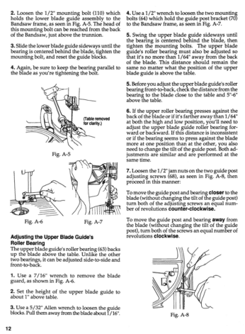 SHOPSMITH 11" Bandsaw Attachment Owner's, Instructions Manual for Mark ...