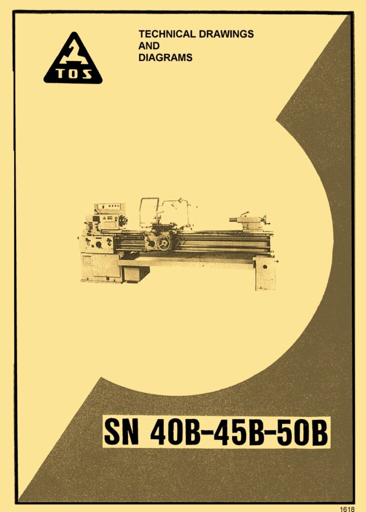 TOS SN40B-45B-50B Engine Metal Lathe Owner's Instructions and Parts ...