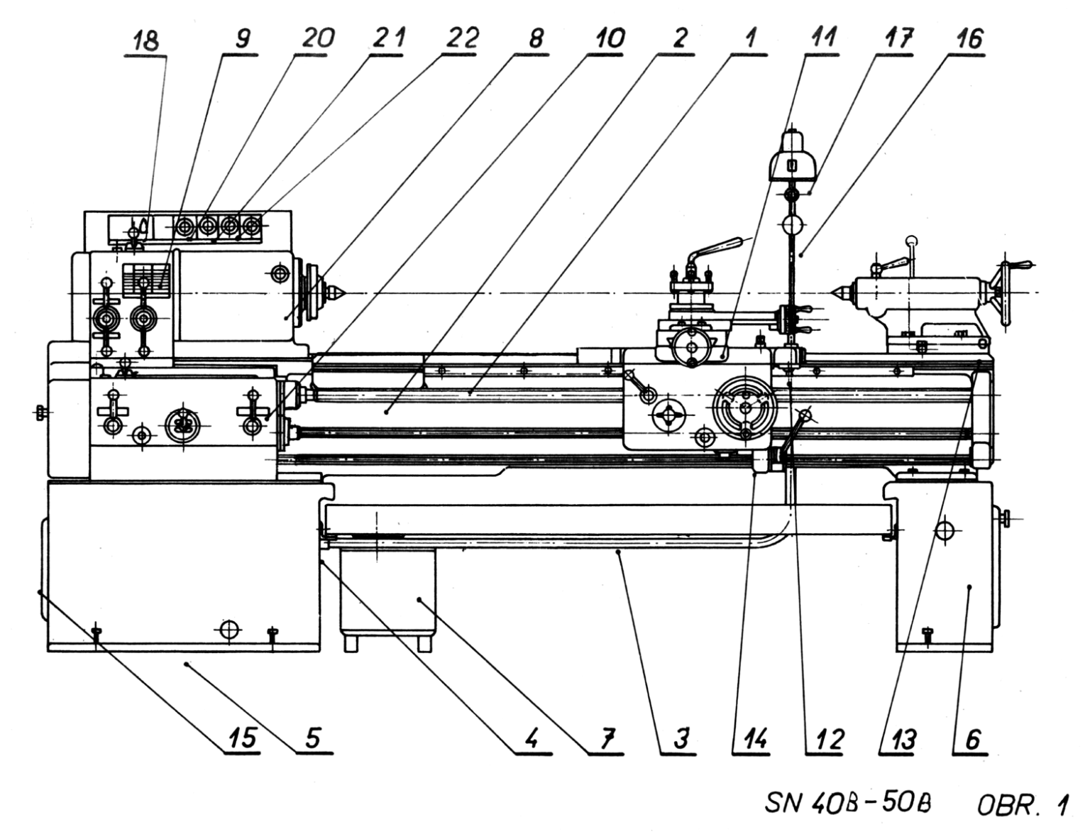 TOS SN40B-45B-50B Engine Metal Lathe Owner's Instructions and Parts ...