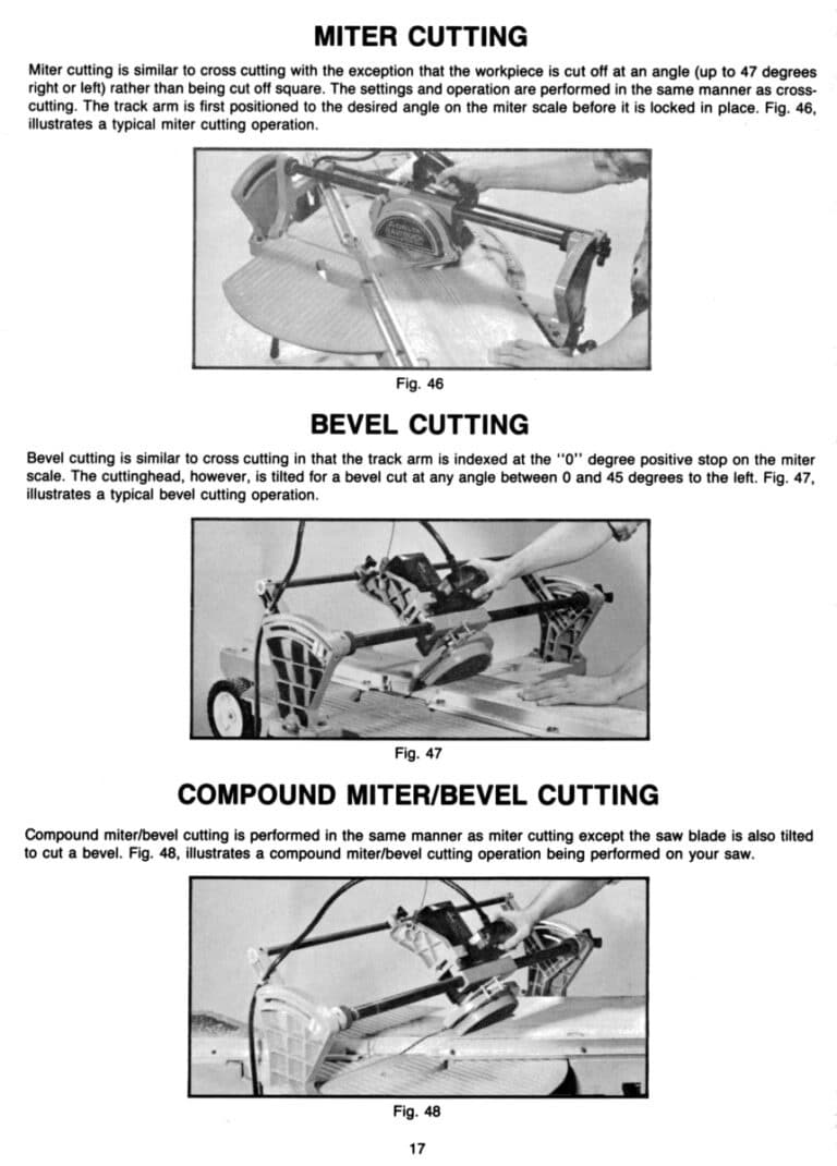 DELTA 33-055 Deluxe Sawbuck Frame & Trim Saw Instructions Service Parts ...
