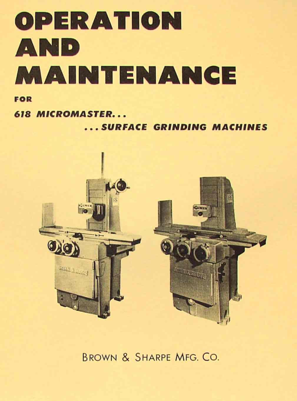Brown & Sharpe - Ozark Tool Manuals & Books
