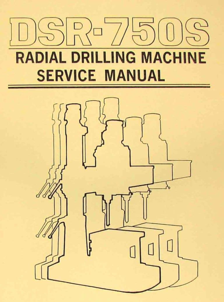 DAR SIN-JET DSR-750S & JRD-750 KR750S Radial Drill Instructions & Parts ...