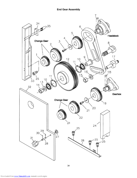 JET GH-1340W GH-1440W Metal Lathe Parts Manual - Ozark Tool Manuals & Books